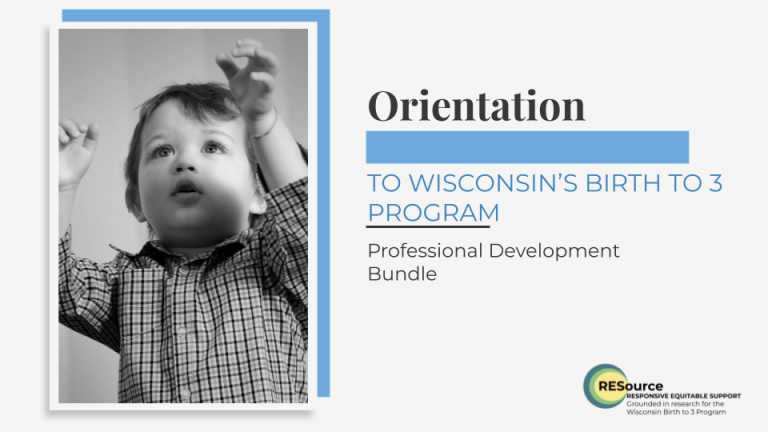 Learning Bundles - Early Intervention in Wisconsin