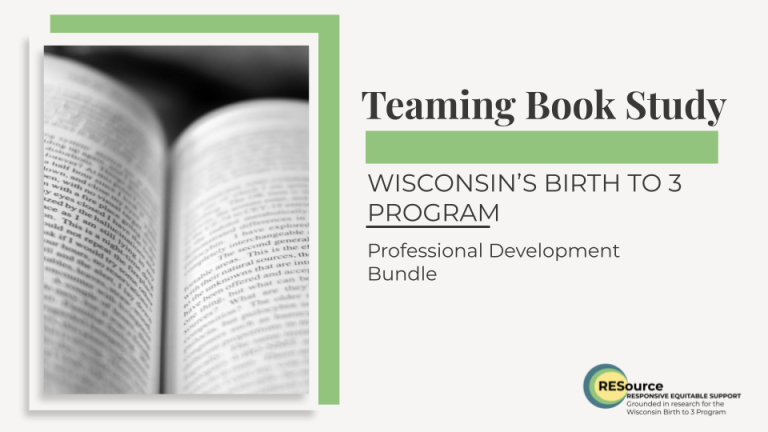 Learning Bundles - Early Intervention in Wisconsin